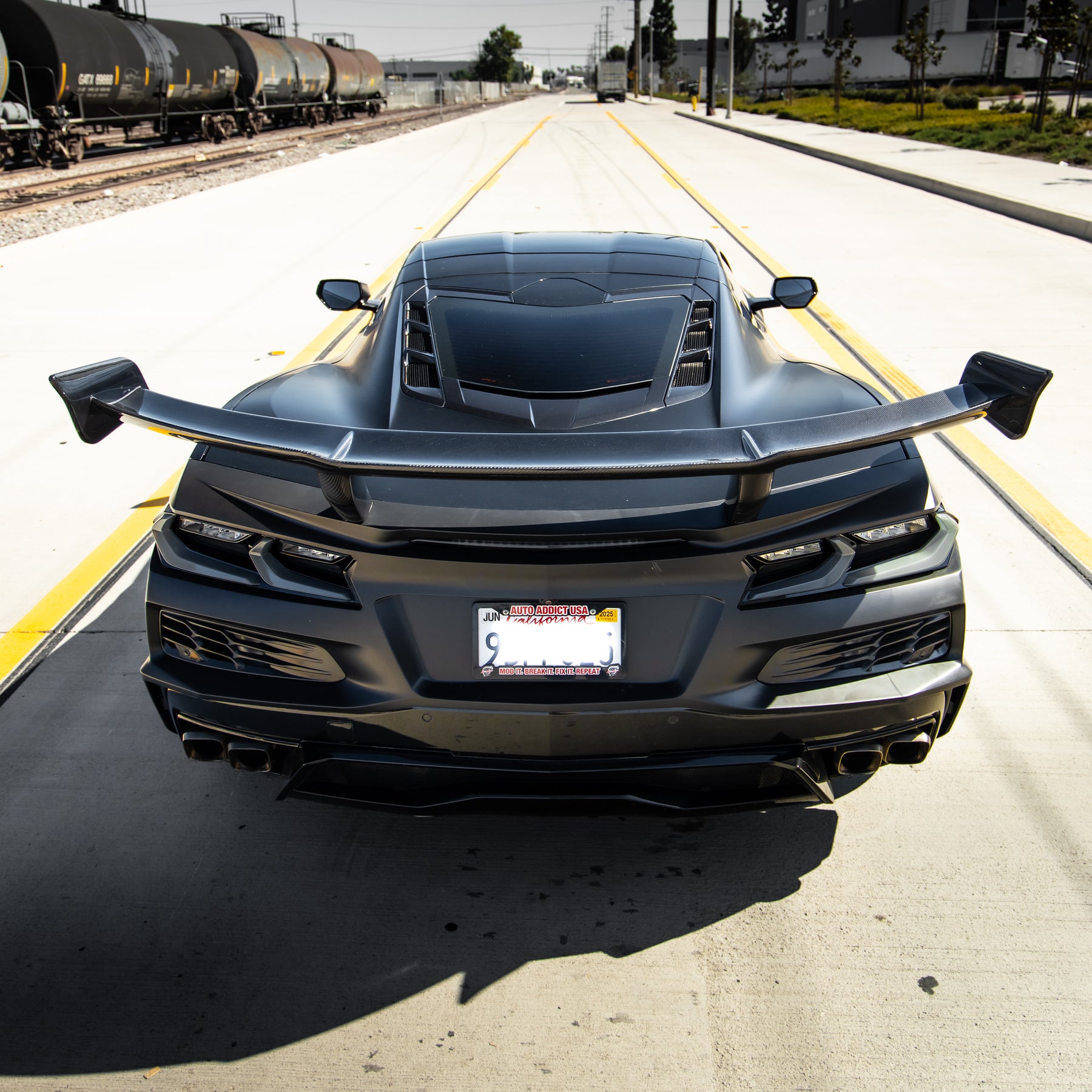 C8 Corvette ZR1 Carbon Fiber Spoiler – High Wing for Stingray, Z06 & E-Ray