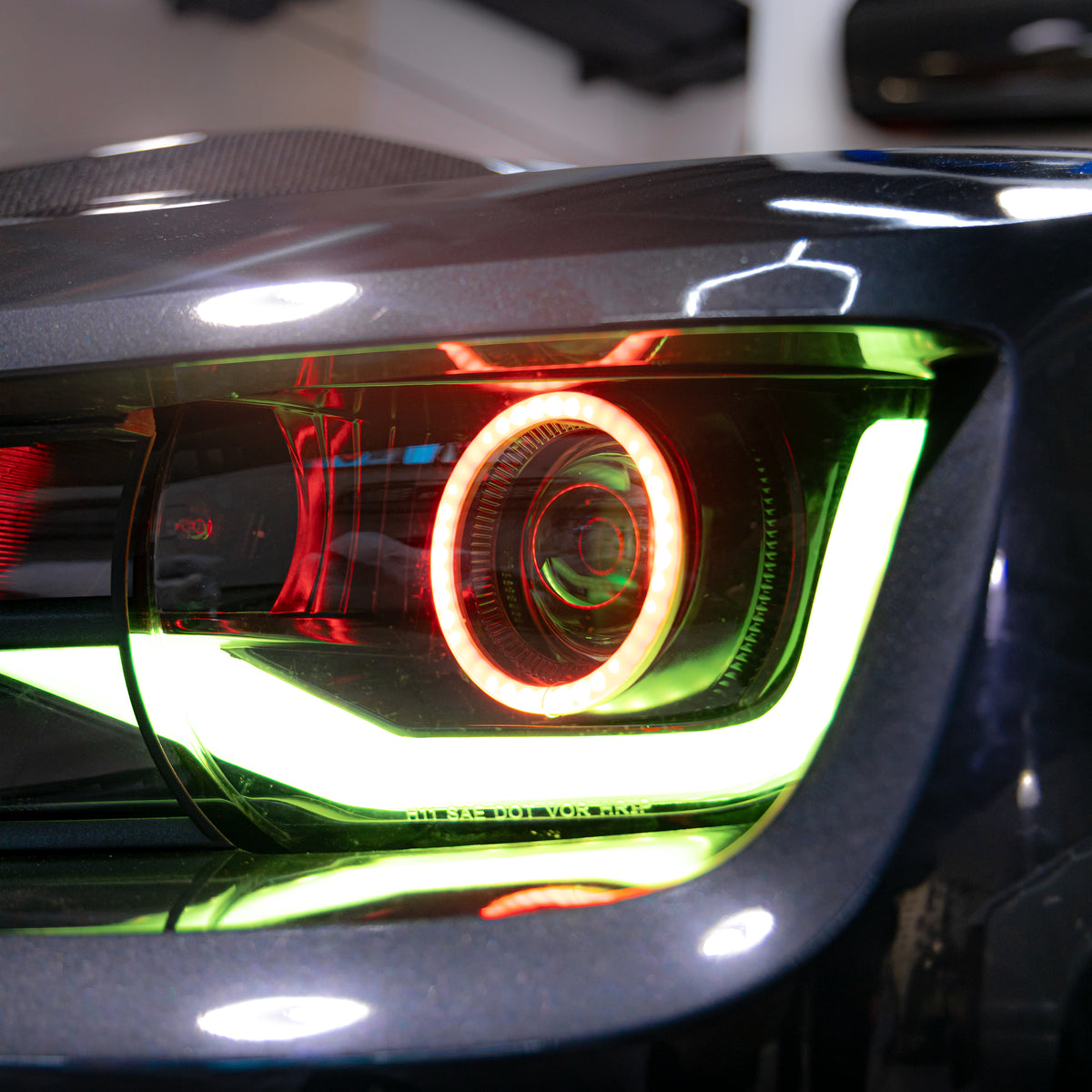 2010-2013 Chevy Camaro RGB 6th Gen Style Headlights – Custom Color ...