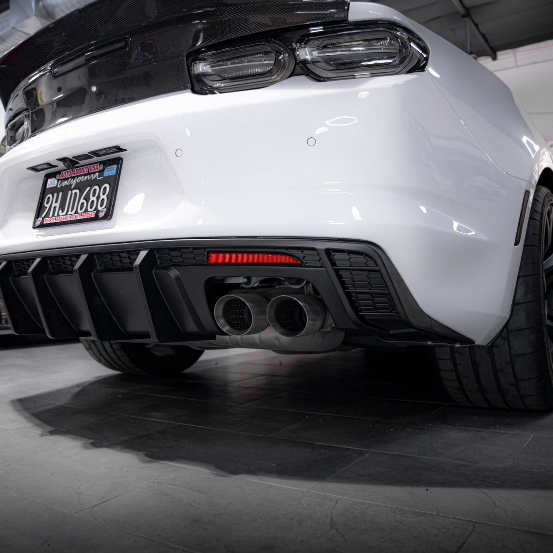 2016-2025 Chevy Camaro Evo Style Shark Fins Rear Diffuser – SS/RS/LT ...