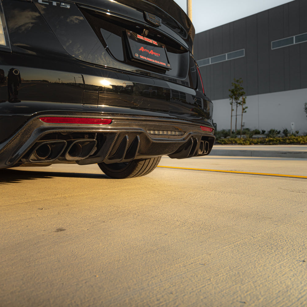 Pre-Order 2022-2024 Cadillac CT5-V Gloss Carbon Fiber Rear Diffuser