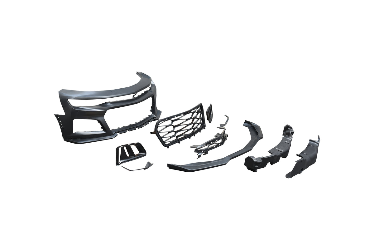 2019-2025 Chevy Camaro ZL1 Front Bumper Conversion 9pcs Full Kit for R