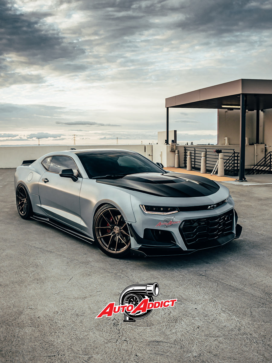 2016-2018 Chevy Camaro ZL1 1LE Front Bumper Conversion 8 Piece - Kit